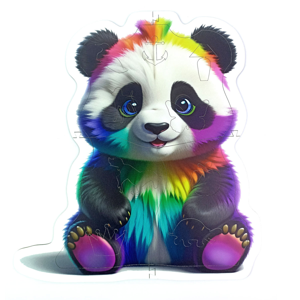 Puzzle Animosa: PANDA PAISIBLE en Bois pour Enfants– Lenny et Alba